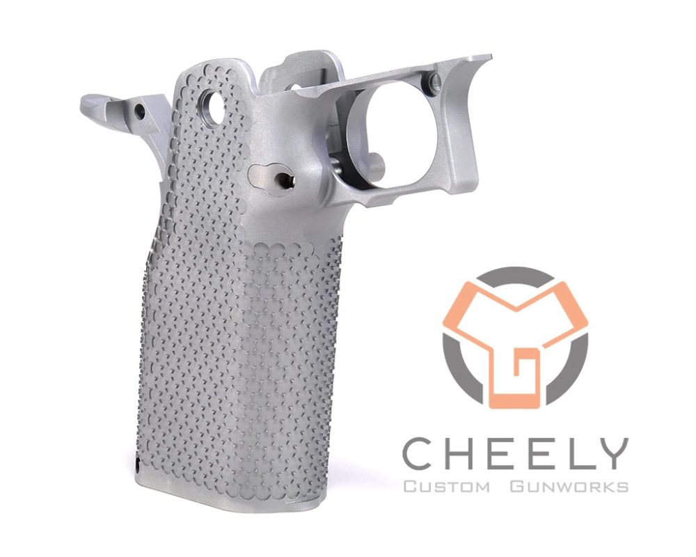 Cheely Custom Gunworks E2 Aggressive Grip Kit Stainless • Van Mulekom